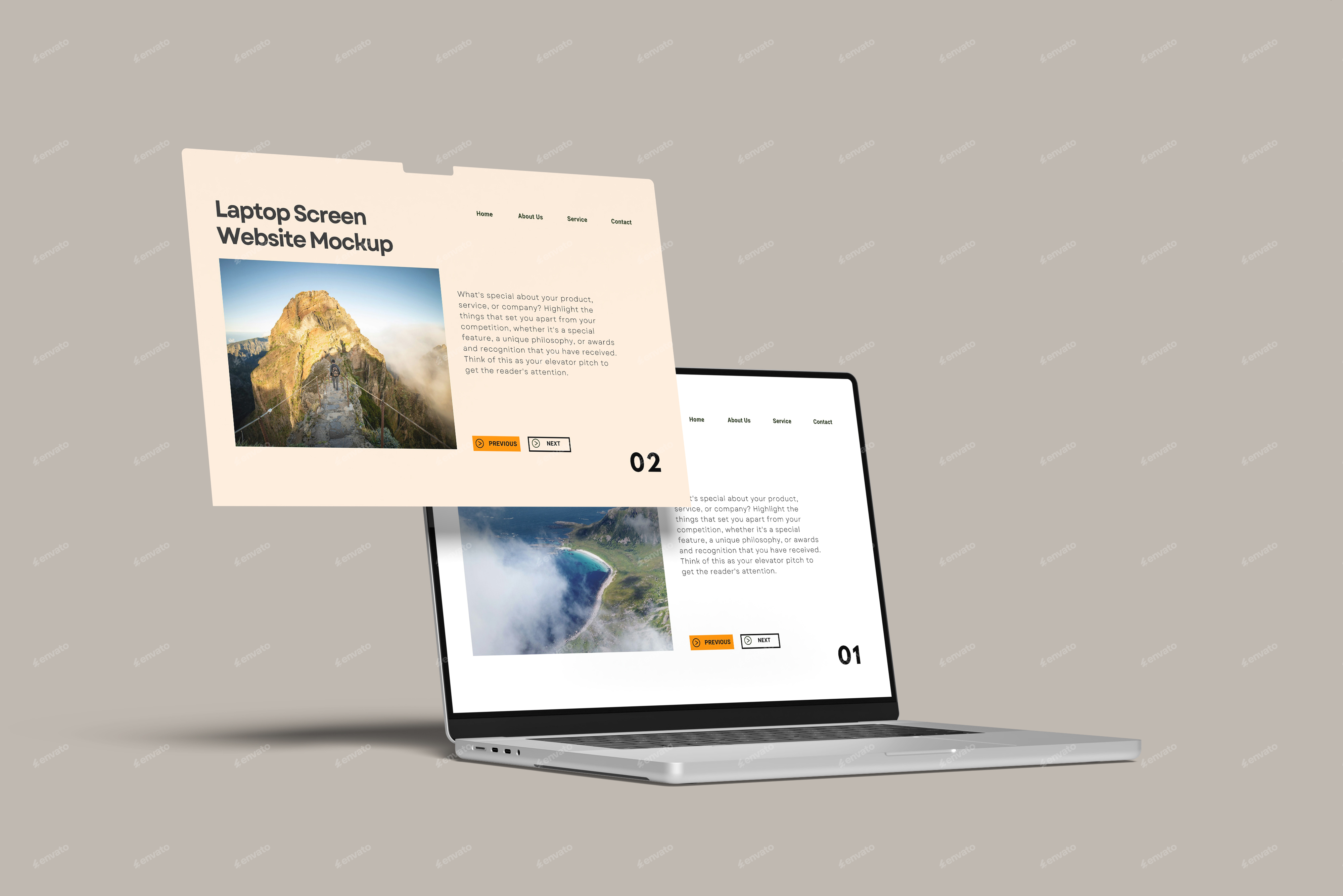 Laptop Screen Presentation Mockup, Graphics | GraphicRiver