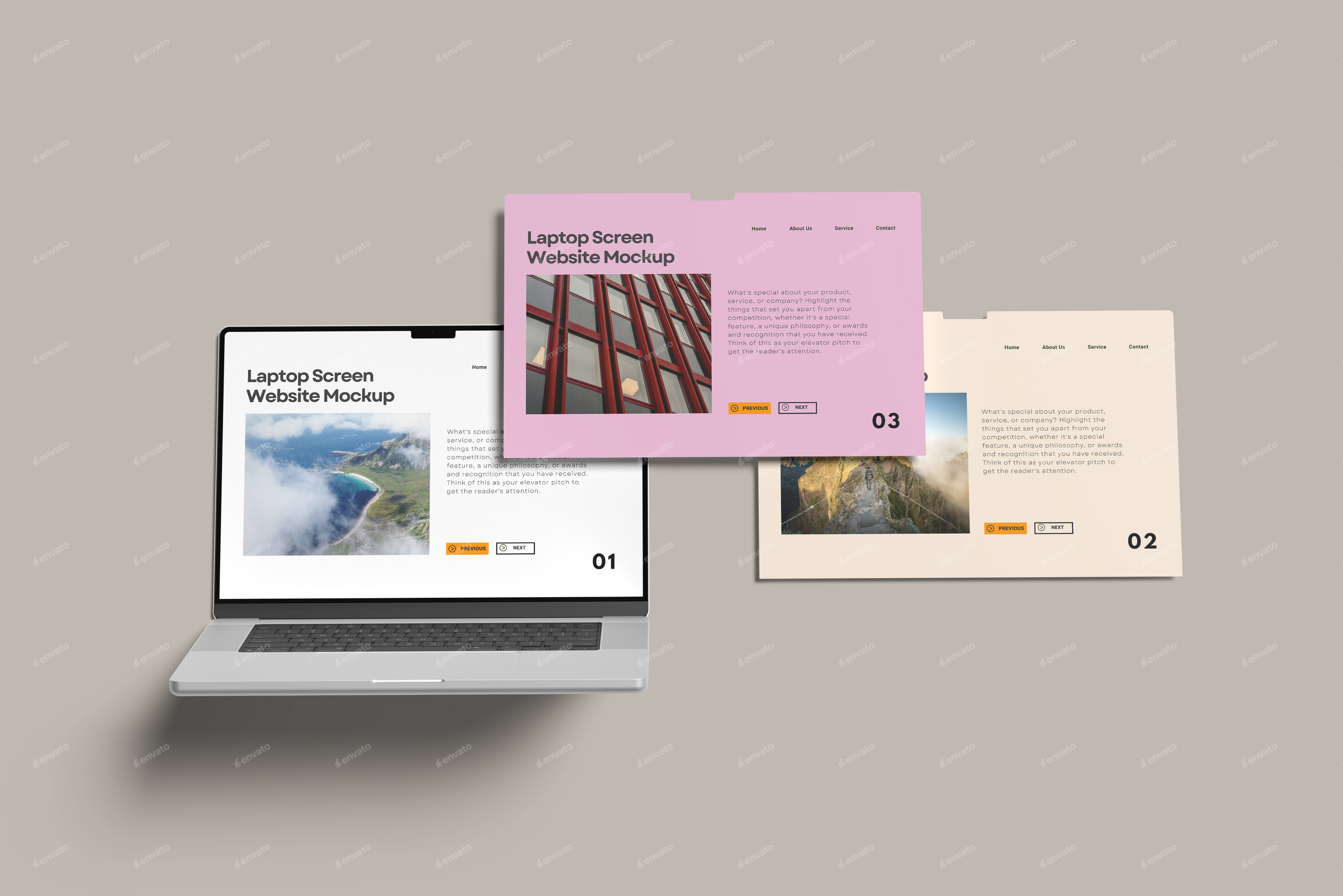 Laptop Screen Presentation Mockup, Graphics | GraphicRiver