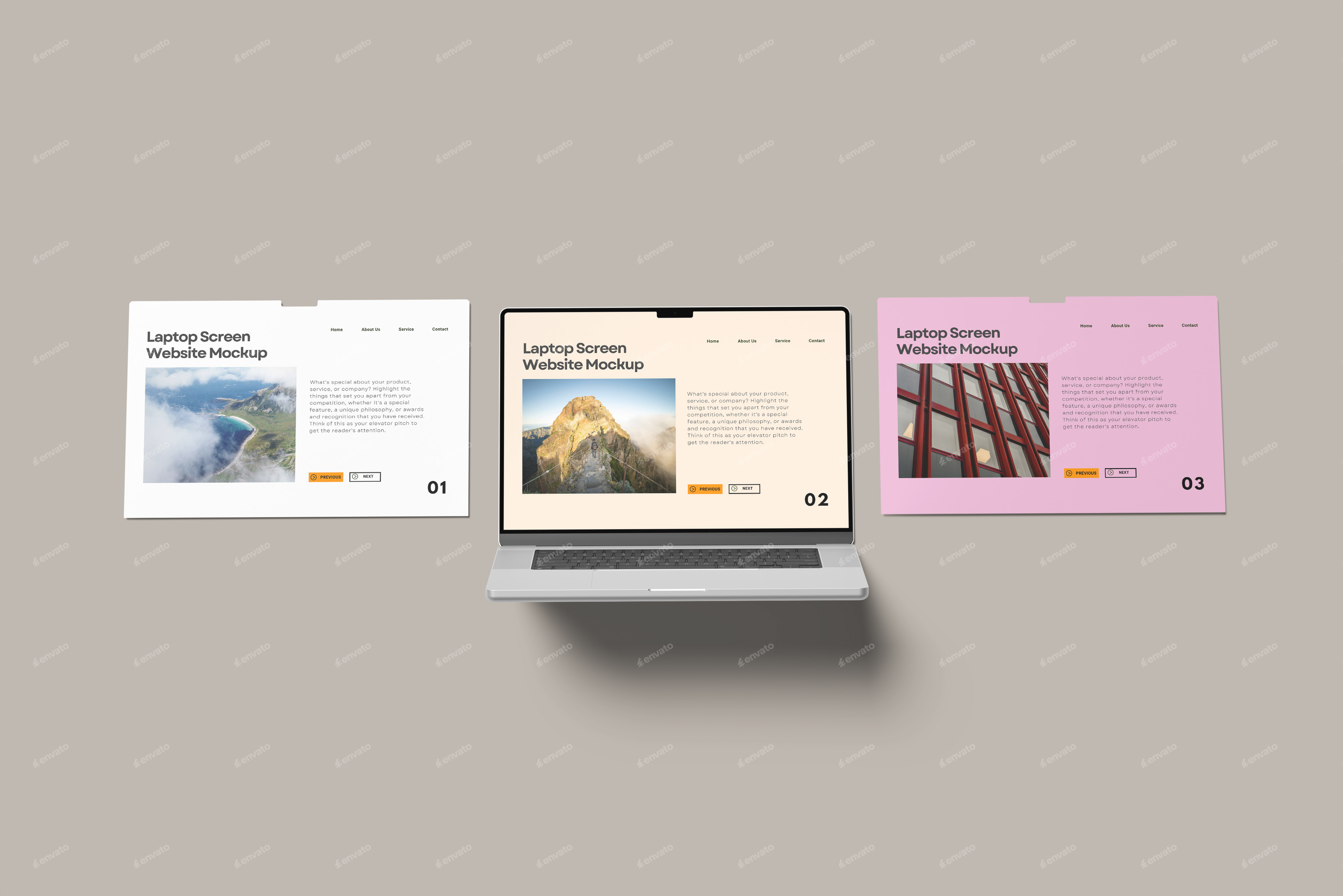 Laptop Screen Presentation Mockup, Graphics | GraphicRiver