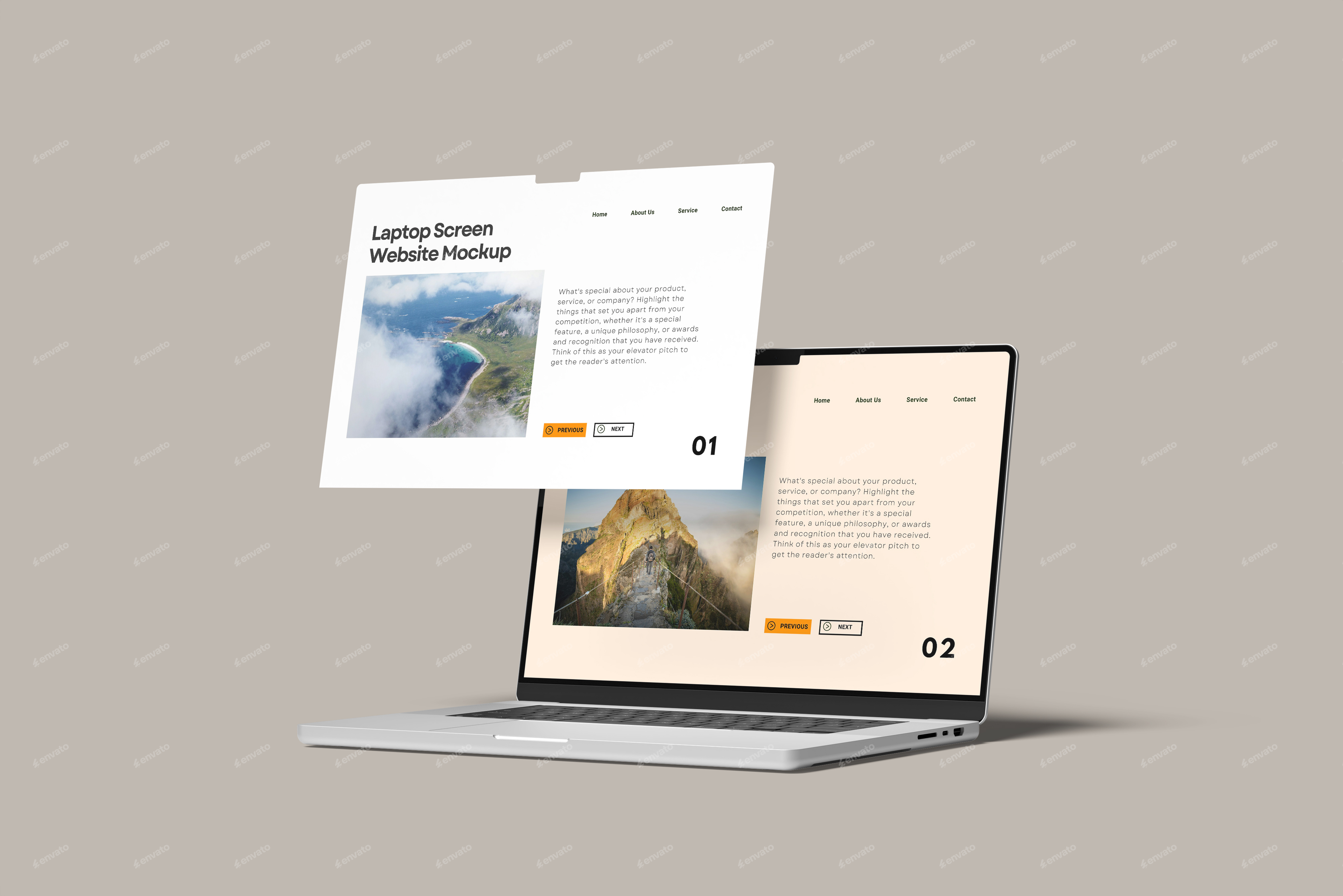 Laptop Screen Presentation Mockup, Graphics | GraphicRiver