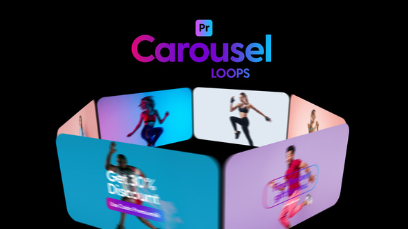 Carousel Loops Horizontal for Premiere Pro, Premiere Pro Templates