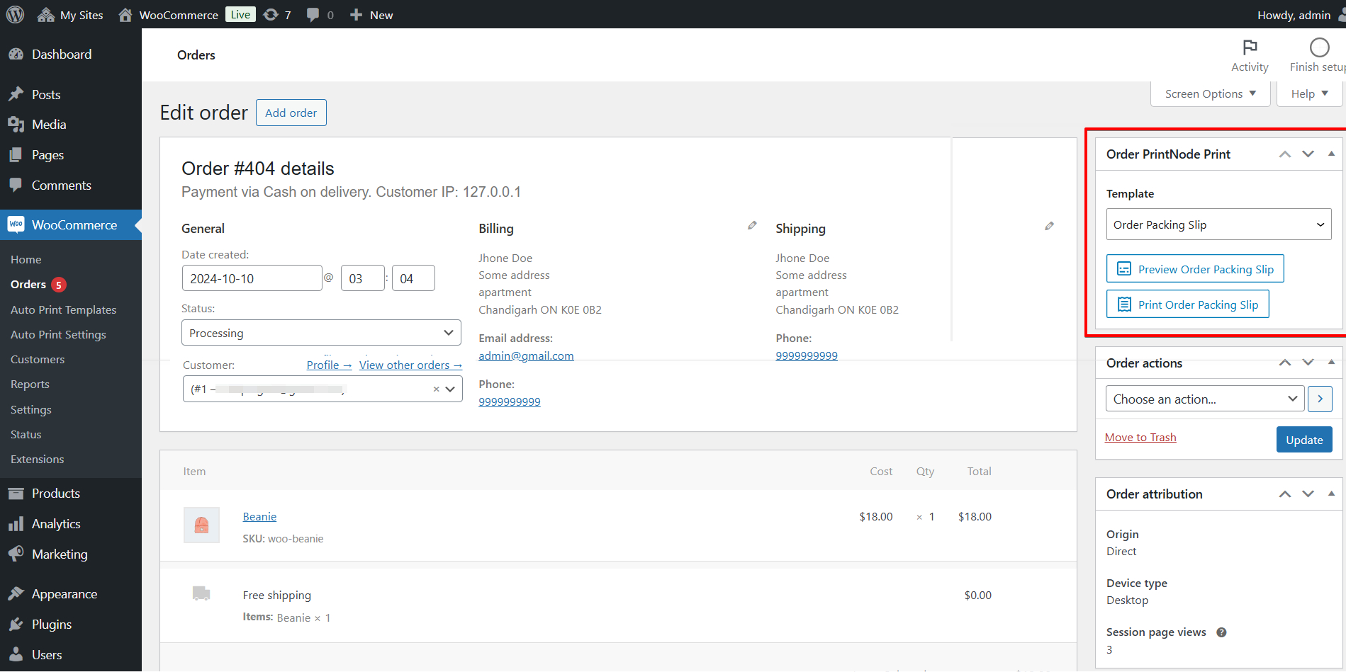 Automatic Order Printing For Woocommerce Printnode By Hulkplugins