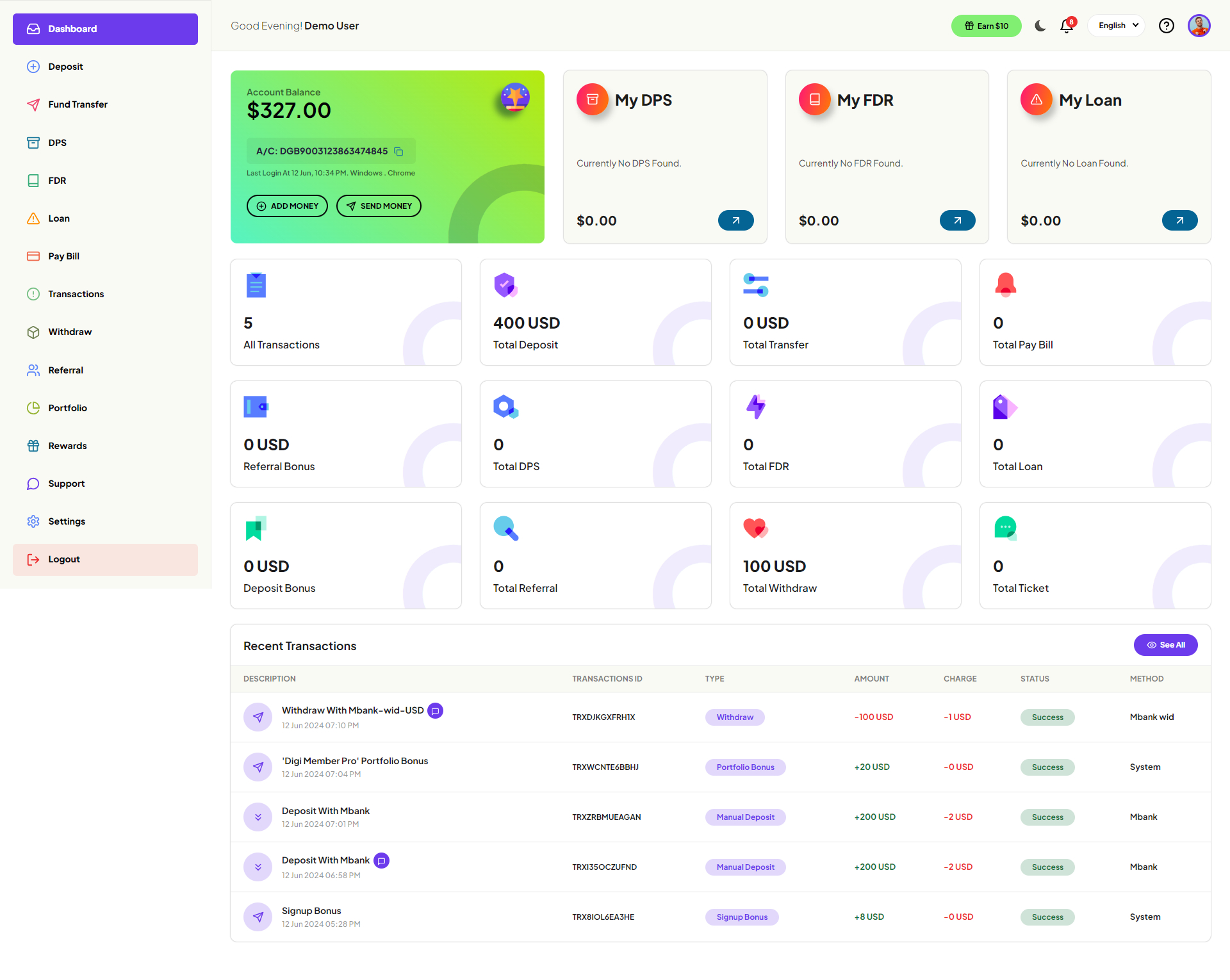 Digibank - Advanced Multi Wallet Digital Banking System with Virtual ...