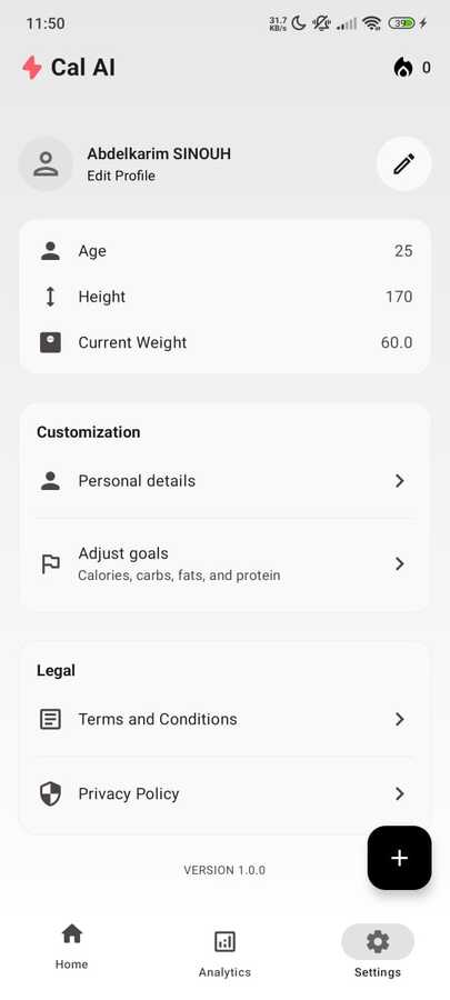 Calories & Nutrition Tracker - Food scanner with AI by karimsinouh
