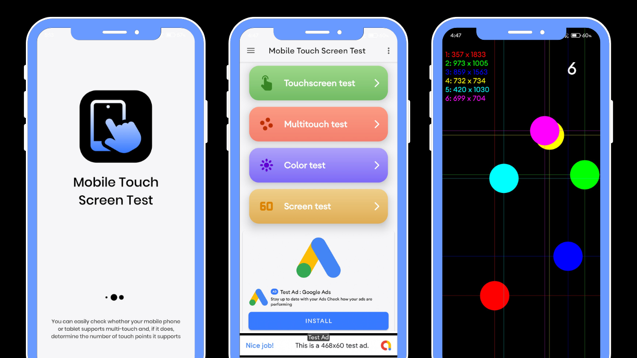 Mobile Touch Screen Test with AdMob Ads Android by MJAppsStudio ...
