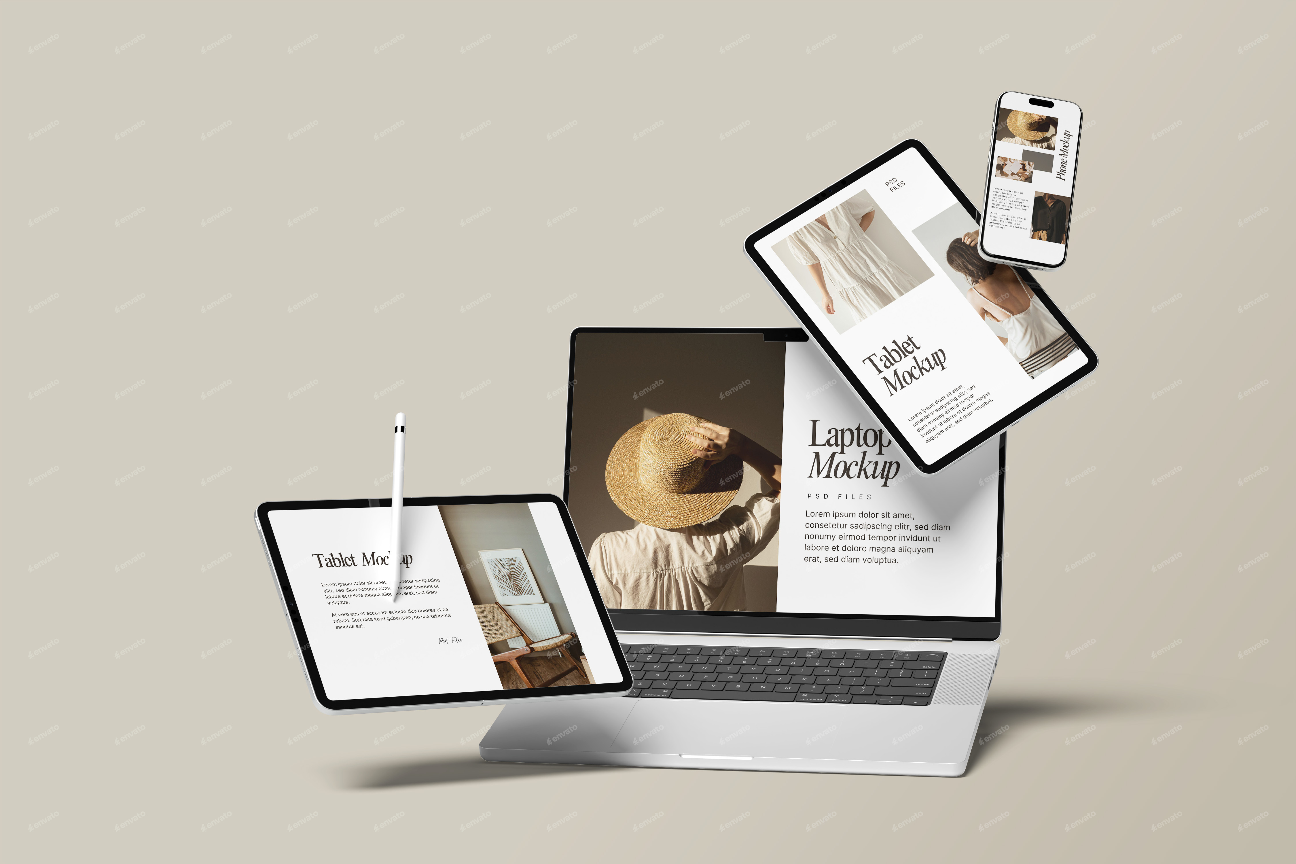 Responsive Design Across Devices Mockup, Graphics | GraphicRiver