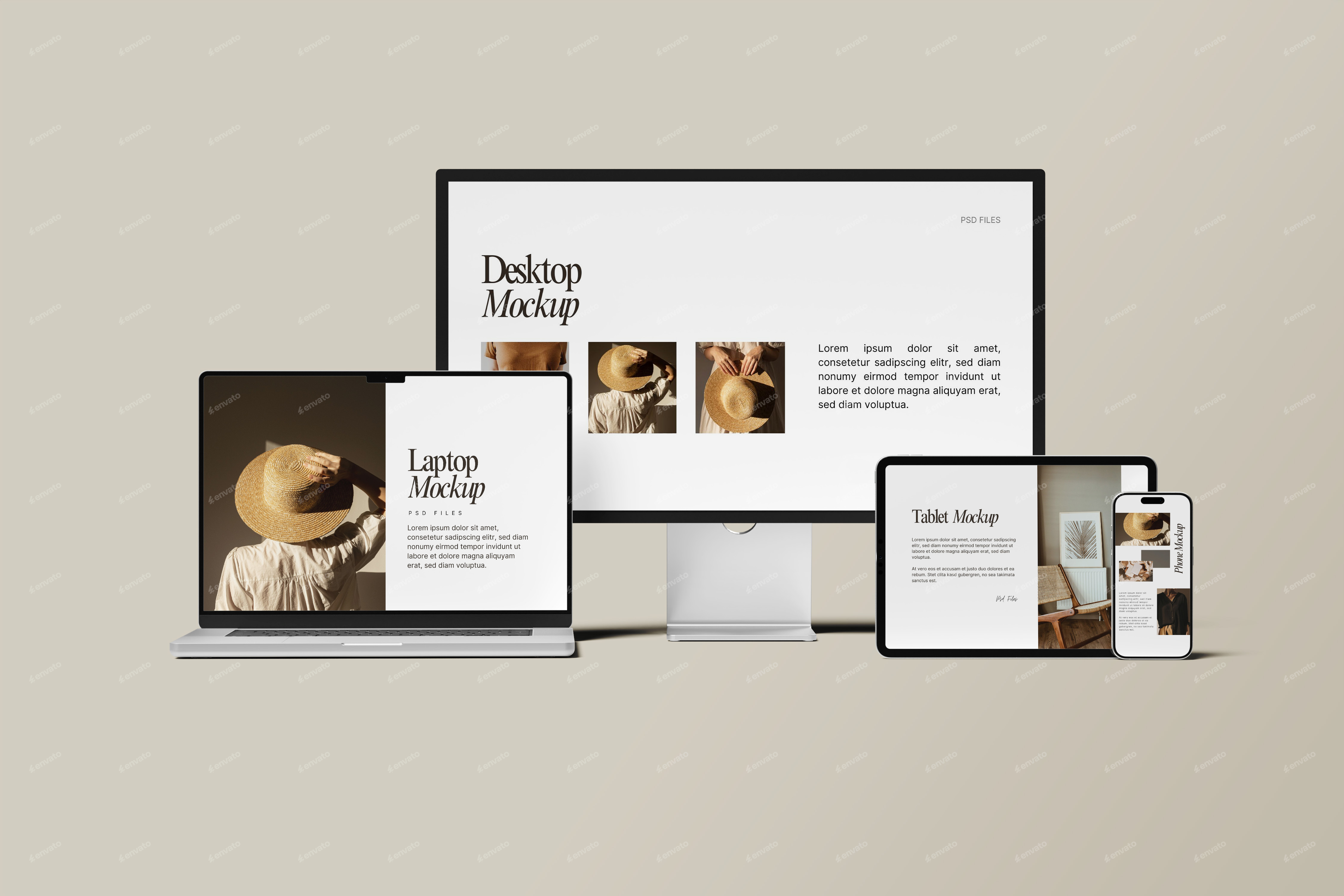 Responsive Design Across Devices Mockup, Graphics | GraphicRiver