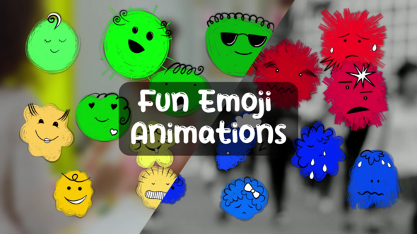 Fun Emoji Animations, DaVinci Resolve Templates | VideoHive