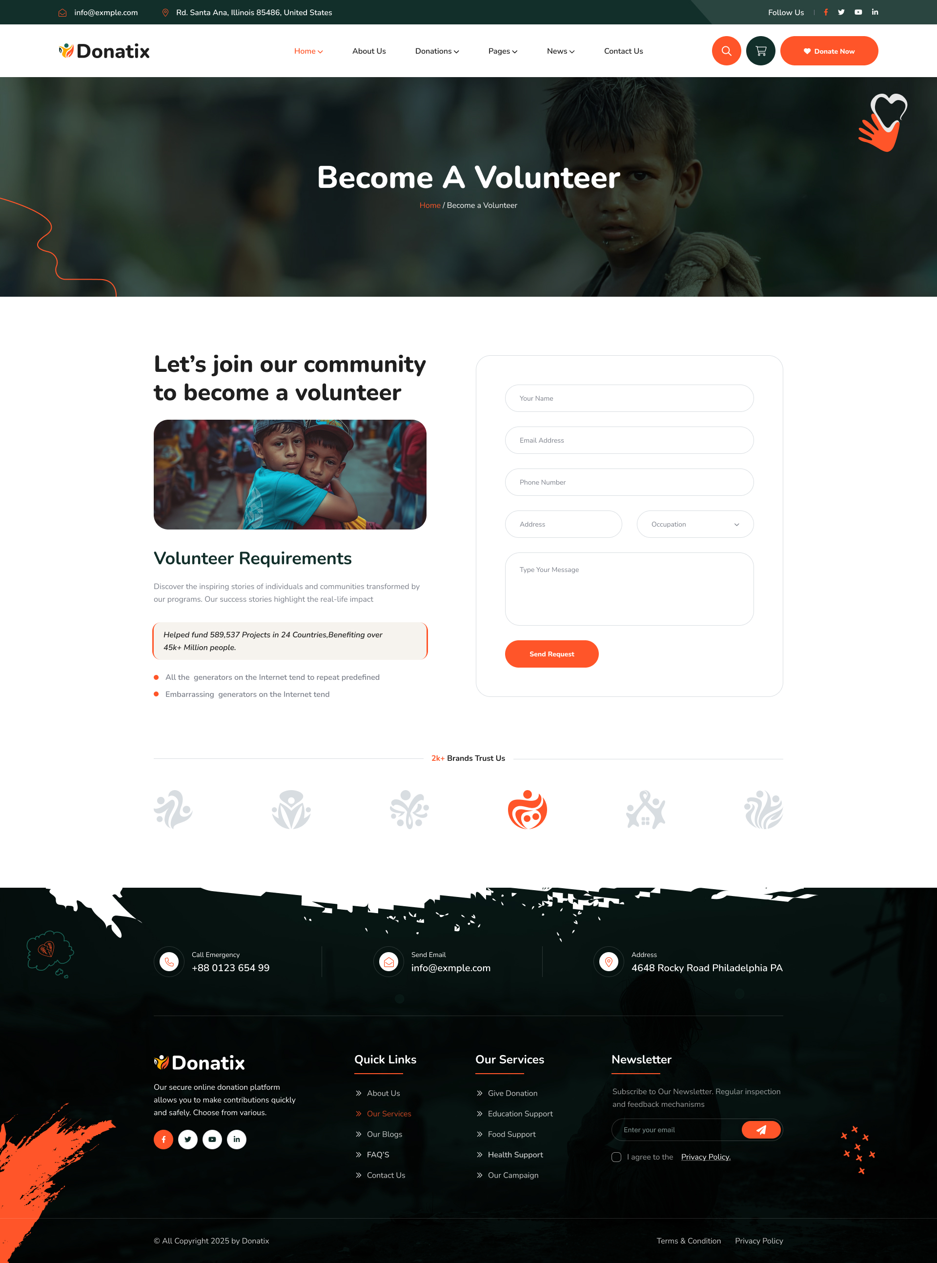 Donatix - Charity & Nonprofit Figma Template by starplate | ThemeForest