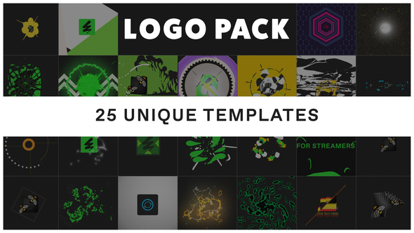 Logo Motion Pack | 25 Animated Logo Templates, After Effects Project Files