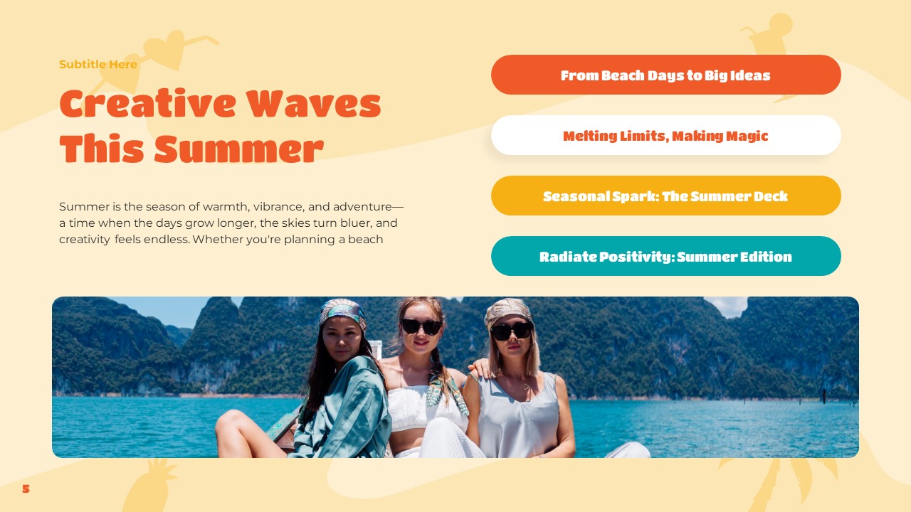 Summer PowerPoint Template, Presentation Templates | GraphicRiver