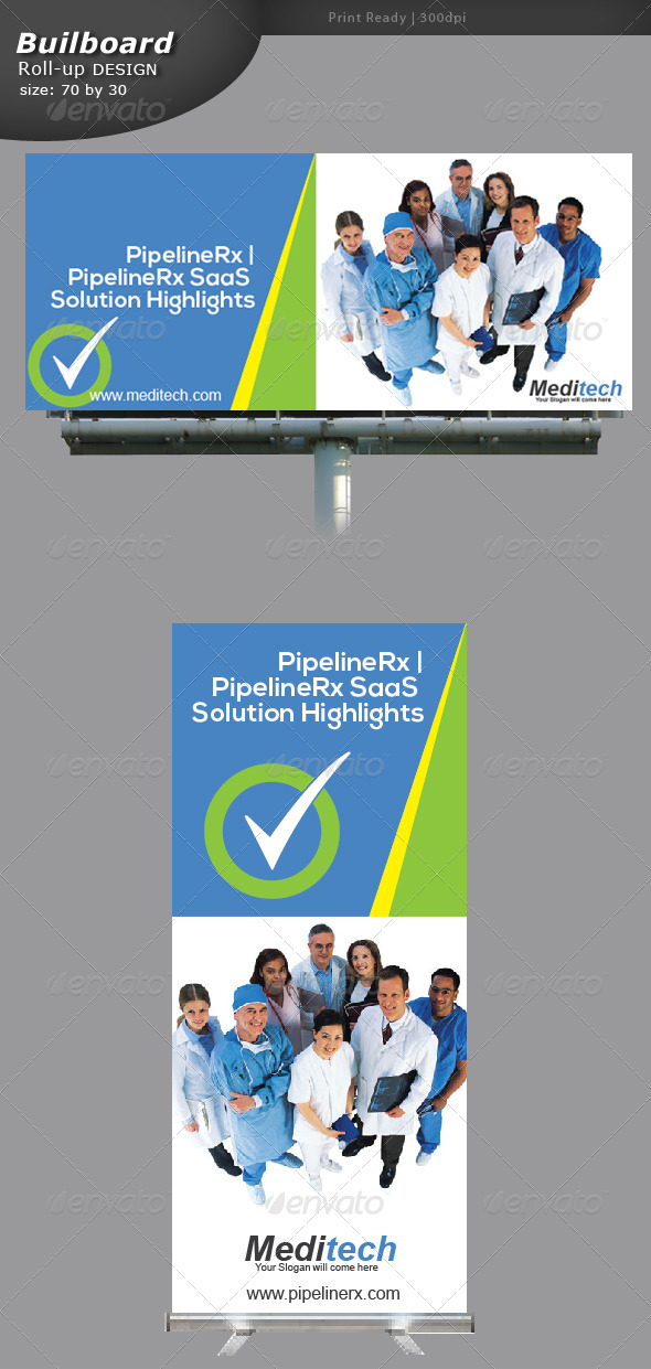 Medical Billboard and Roll-up by Designcrew | GraphicRiver