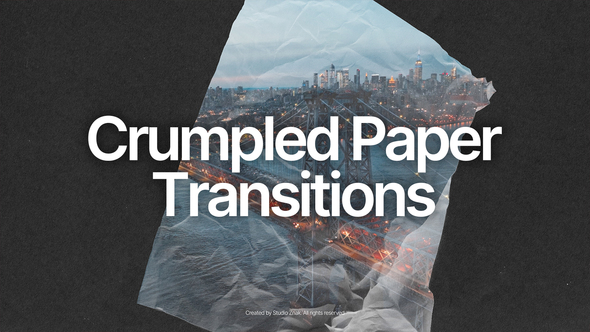 Crumpled Paper Transitions, Premiere Pro Templates | VideoHive