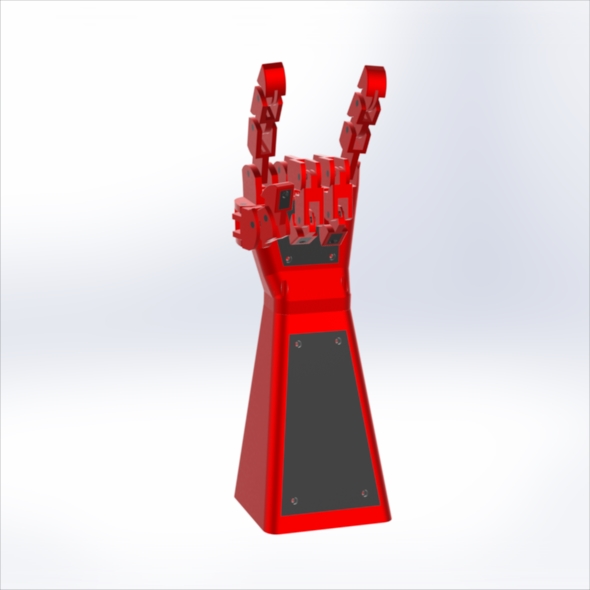 Robot Hand – SolidWorks Design for Real-World Manufacturing by samrit_tech