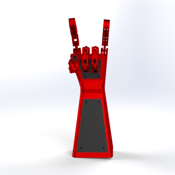 Robot Hand – SolidWorks Design for Real-World Manufacturing by samrit_tech