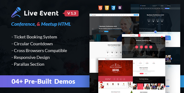 Live Event - Conference & Meetup HTML Template by webstrot | ThemeForest