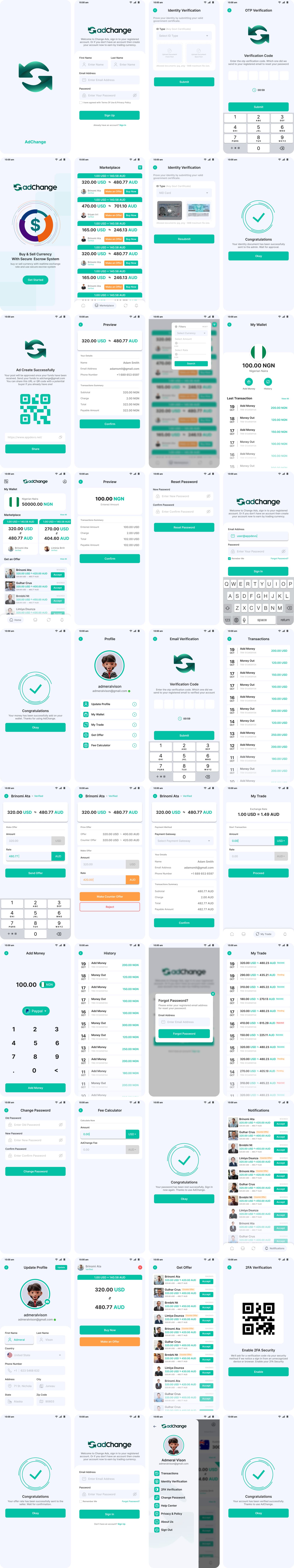 adChange - P2P Trading Platform Full Solution by AppDevsX | CodeCanyon