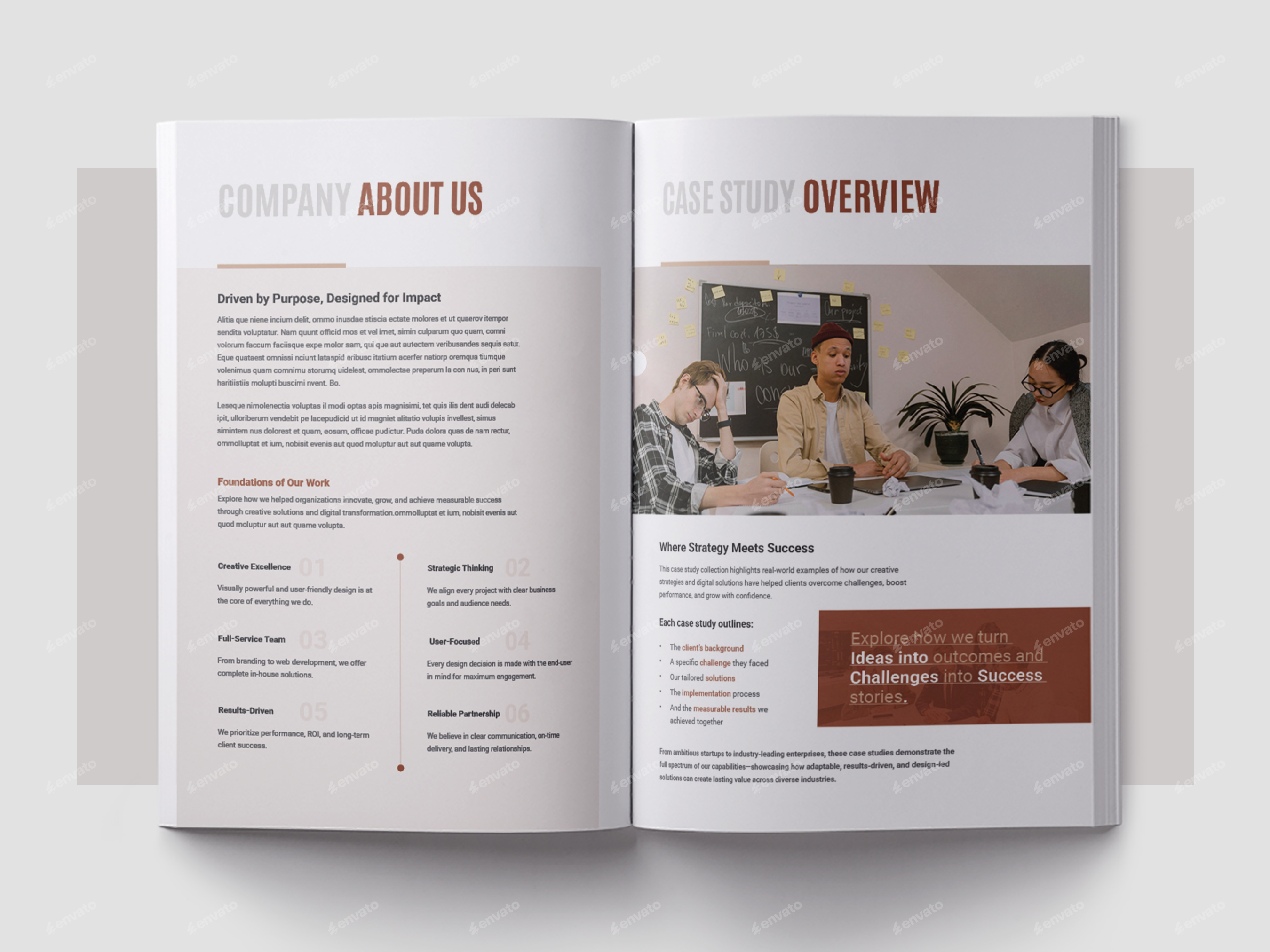 Case Study Template, Marketing Case Study, Print Templates | GraphicRiver