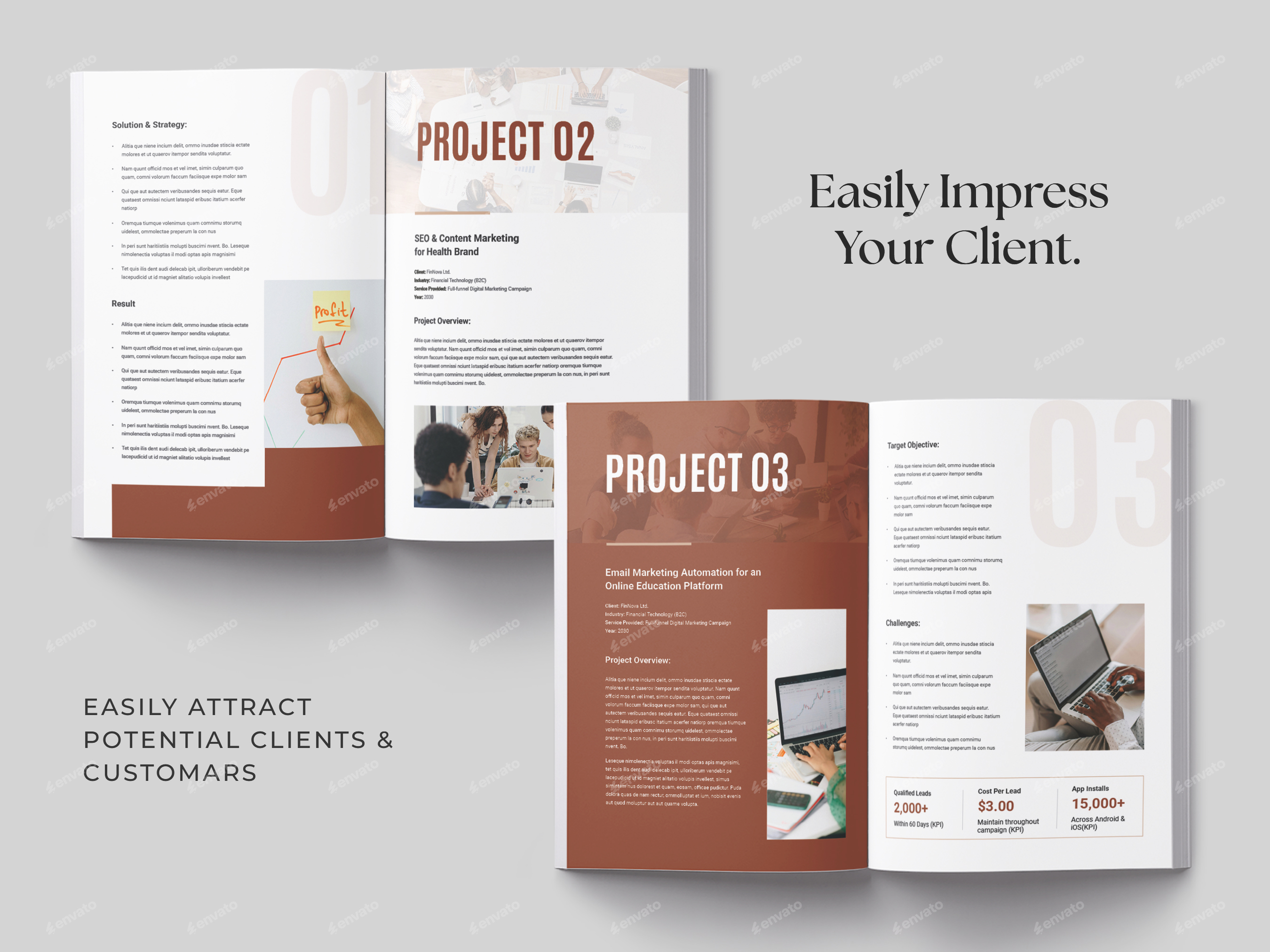 Case Study Template, Marketing Case Study, Print Templates | GraphicRiver