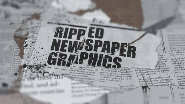 Ripped Newspaper Graphics, After Effects Project Files | VideoHive