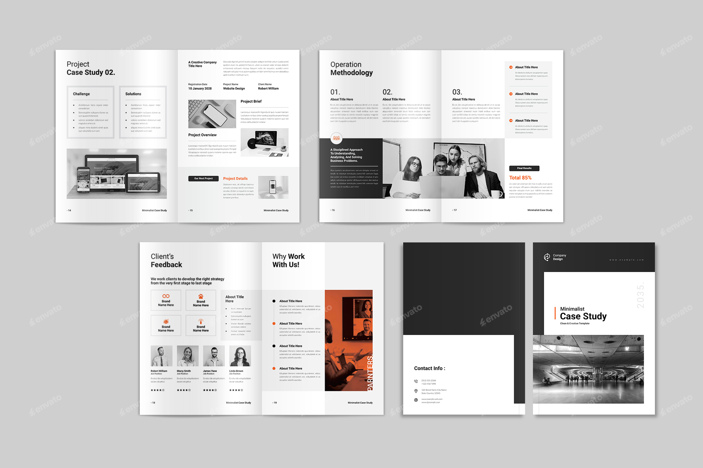 Case Study Template, Print Templates | GraphicRiver