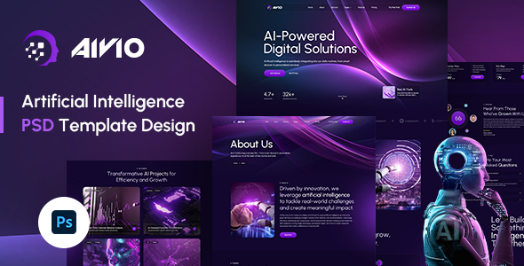 Aivio | Artificial Intelligence PSD Template by designingmedia | ThemeForest