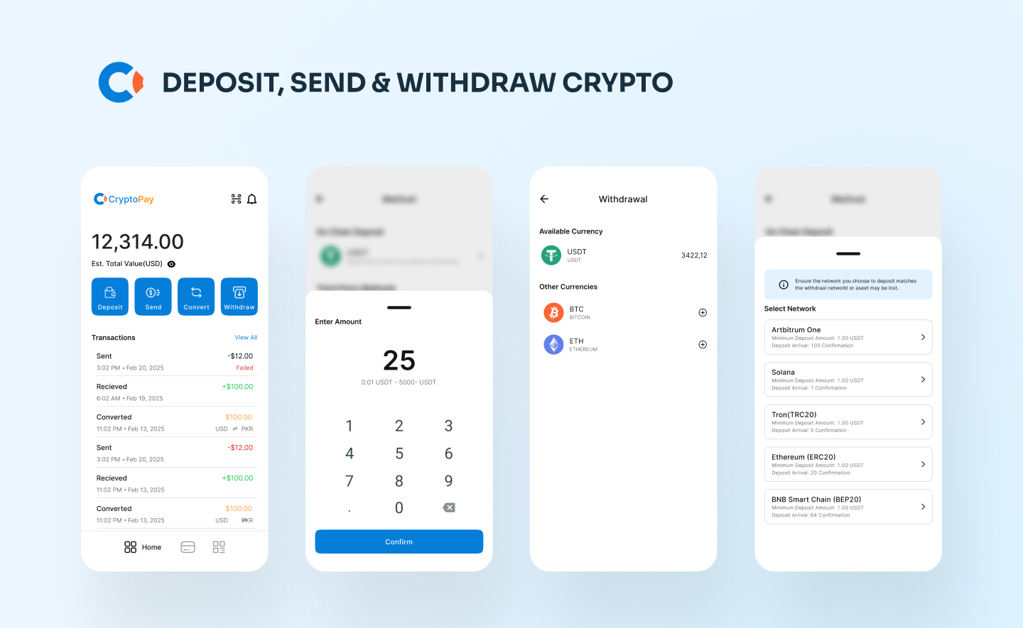 CryptoPay UI Kit — Flutter Crypto Wallet with Virtual & Physical Cards, Use Crypto Like Fiat by ...