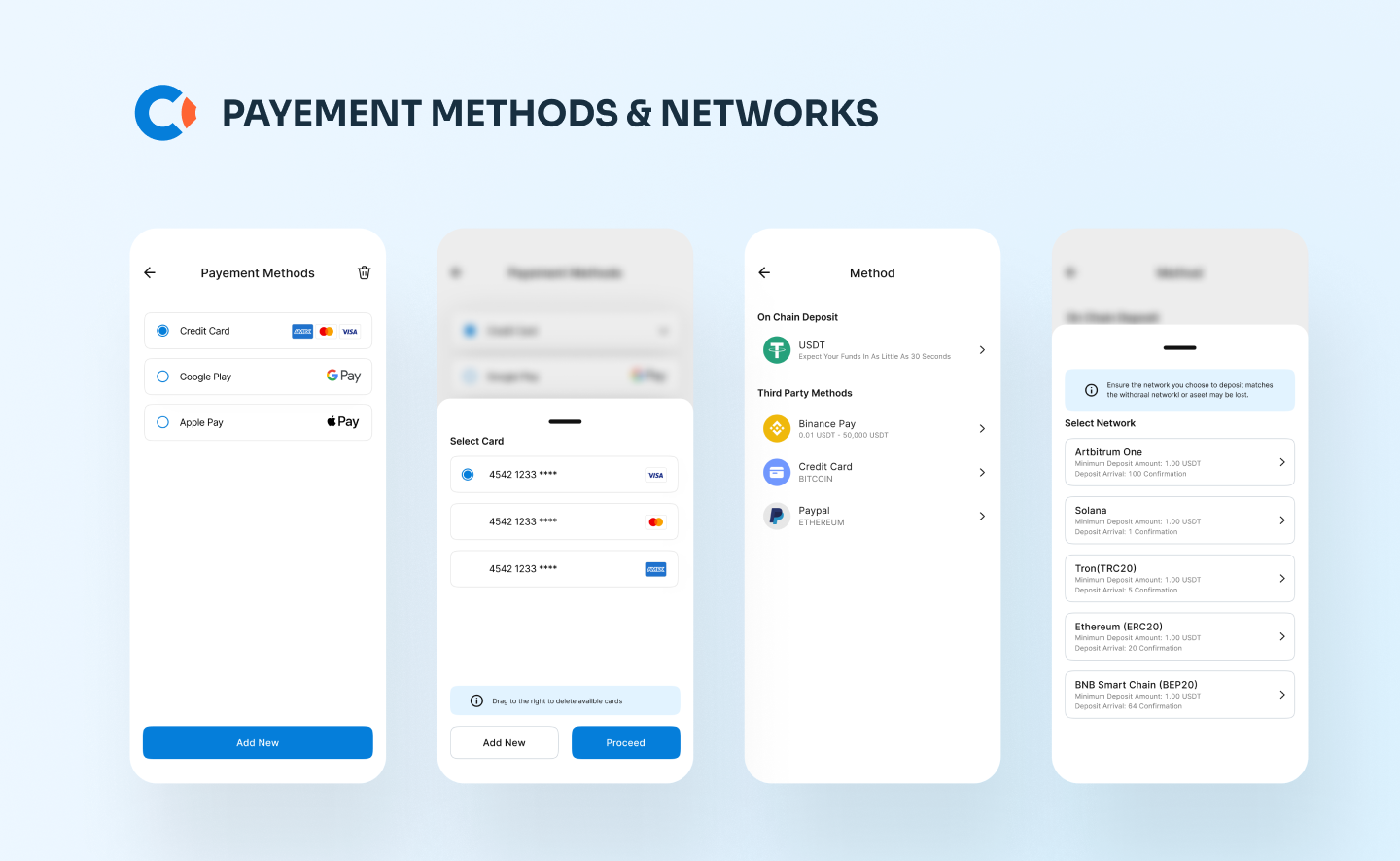 CryptoPay UI Kit — Flutter Crypto Wallet with Virtual & Physical Cards ...