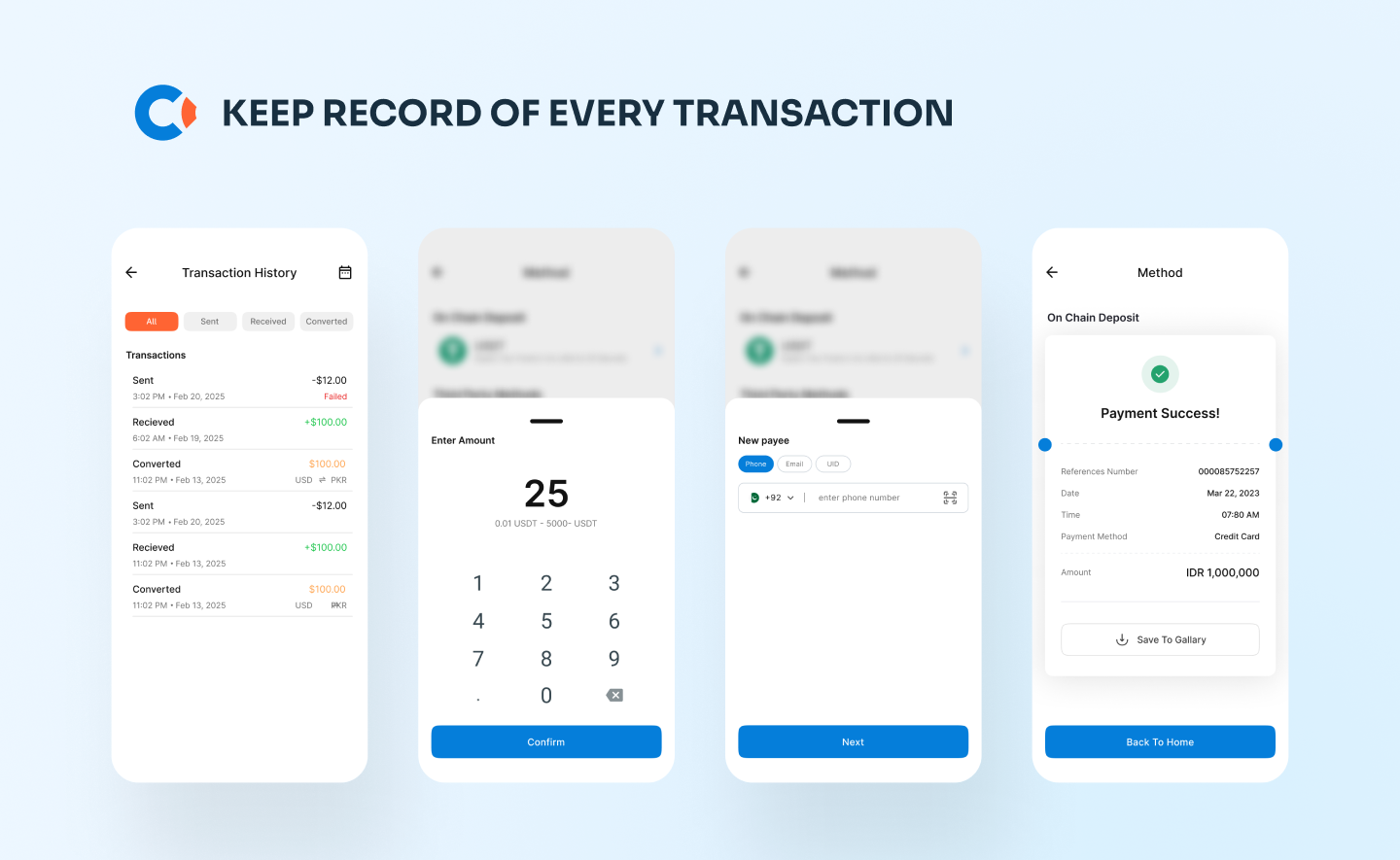 CryptoPay UI Kit — Flutter Crypto Wallet with Virtual & Physical Cards, Use Crypto Like Fiat by ...