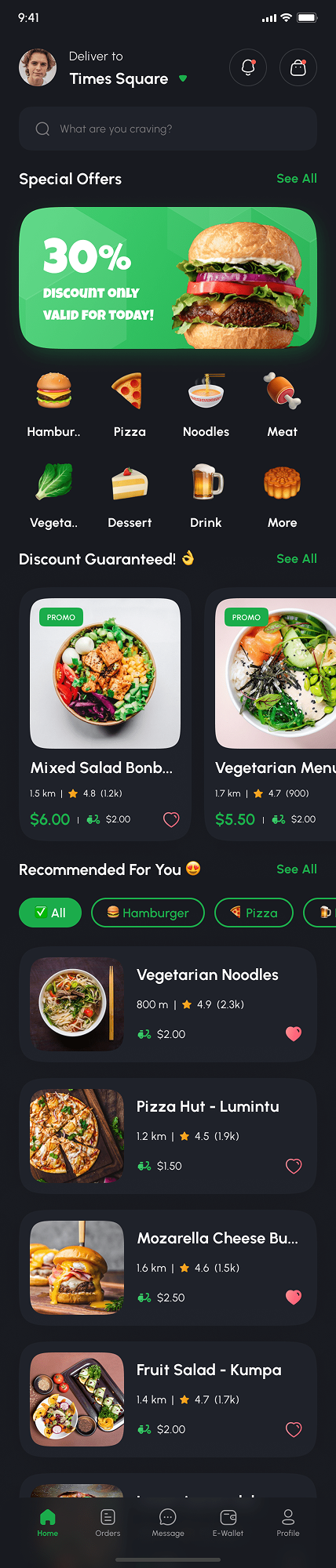 Foodu - Food Delivery React Native Expo App Ui Kit by lalastudio12