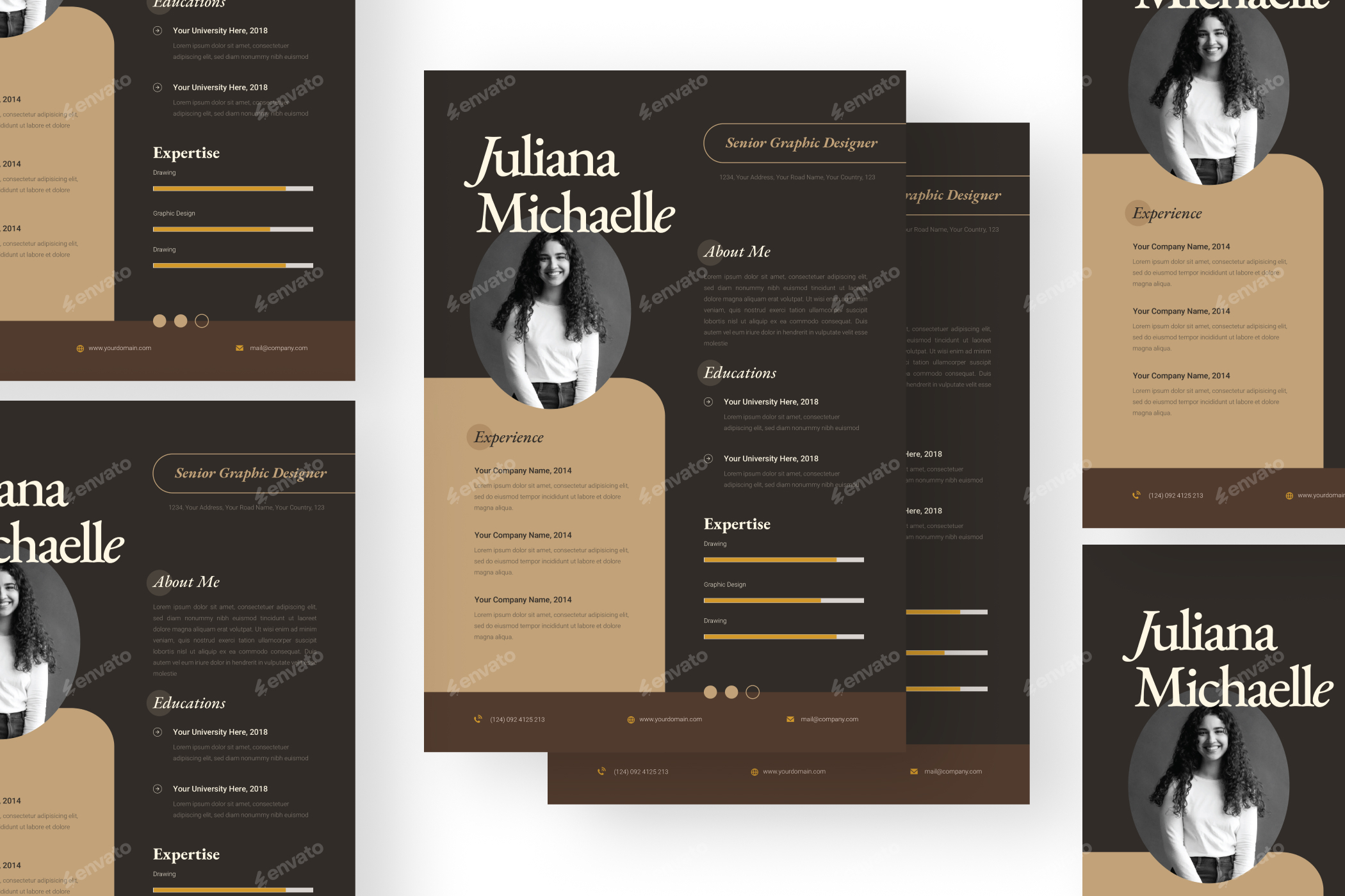 Classical Brown - Resume, Print Templates | GraphicRiver