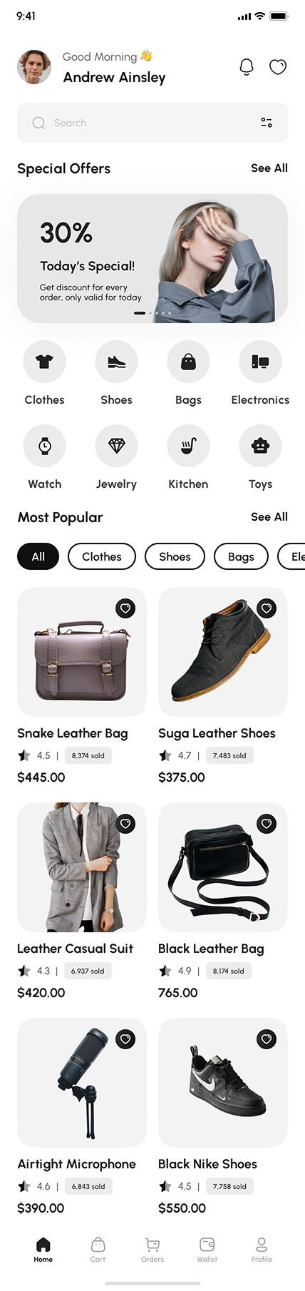 Evira - Ecommerce React Native CLI App Ui Kit by lalastudio12 | CodeCanyon