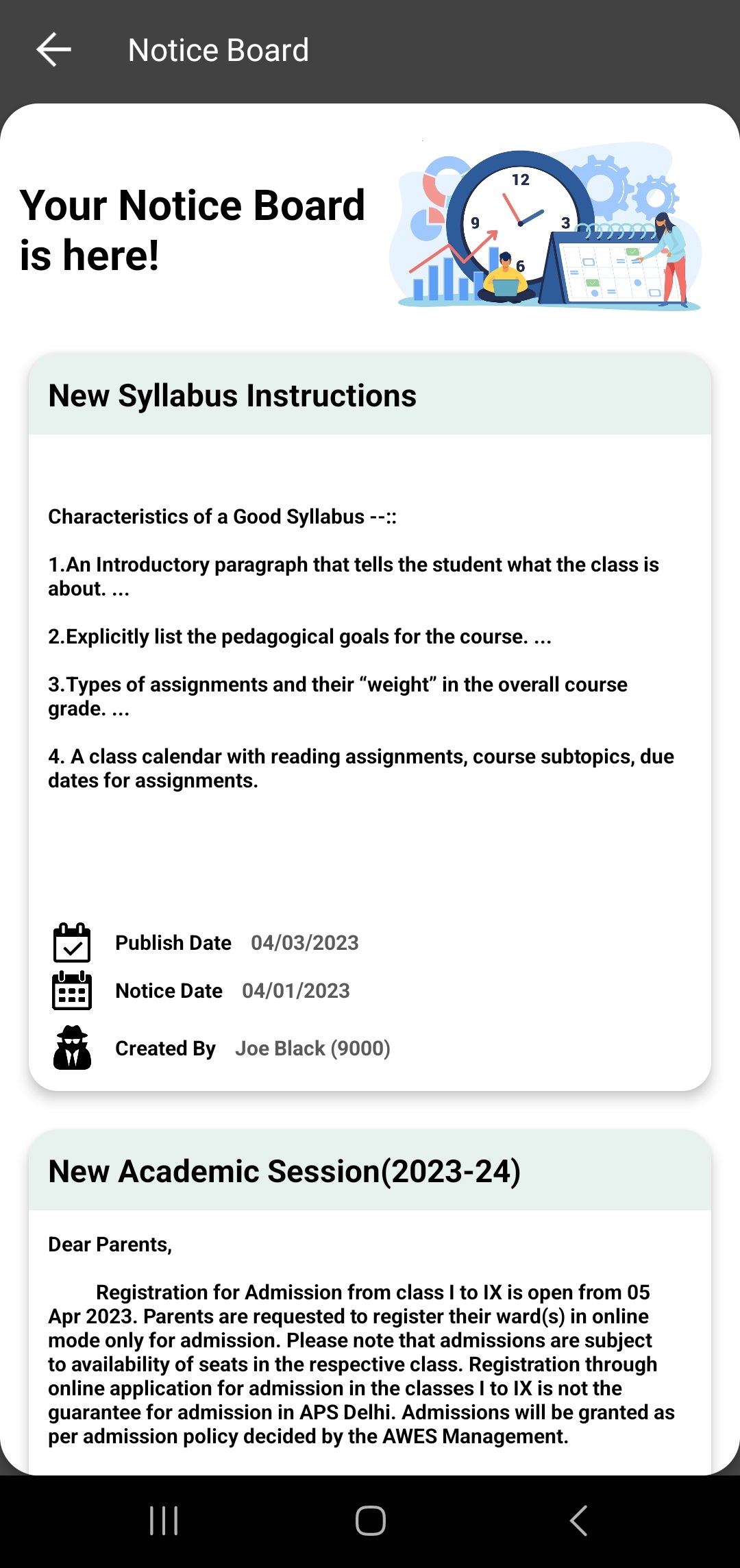 Smart School Android App - Mobile Application for Smart School by QDOCS