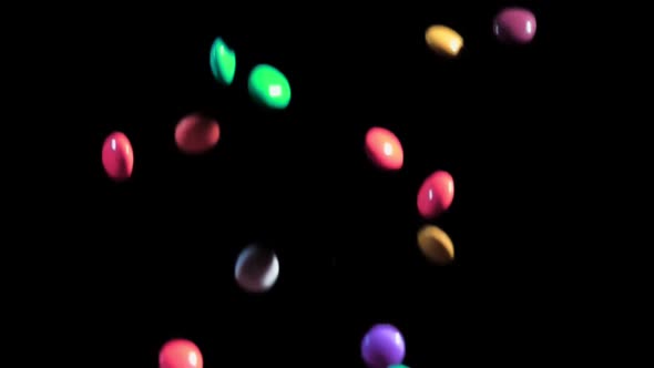 Multicolor Sweets Falling, Stock Footage | VideoHive