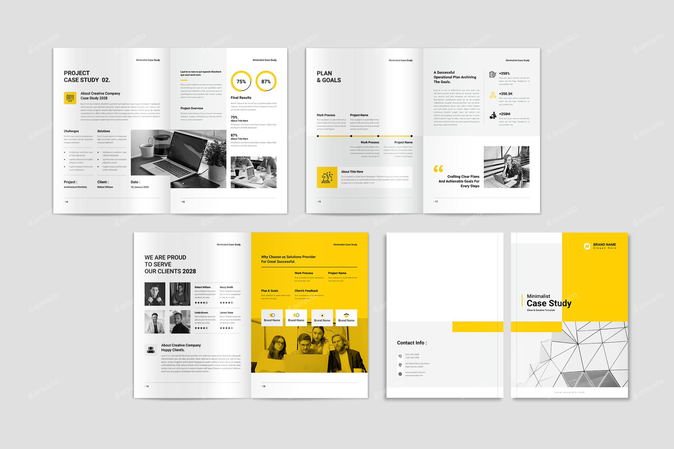 Project Case Study Template, Print Templates | GraphicRiver