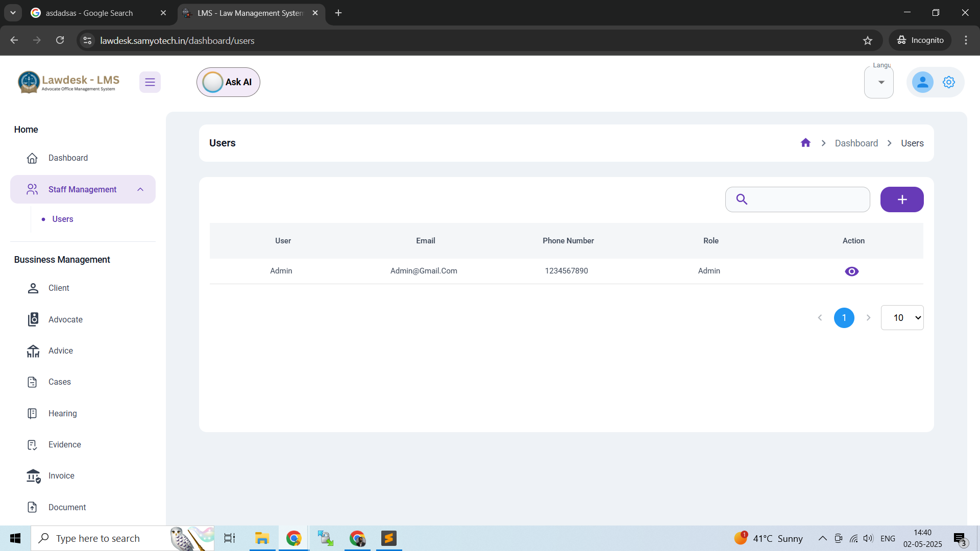 Advocate Office Management System | AI Enabled Advocate Office | AI ...