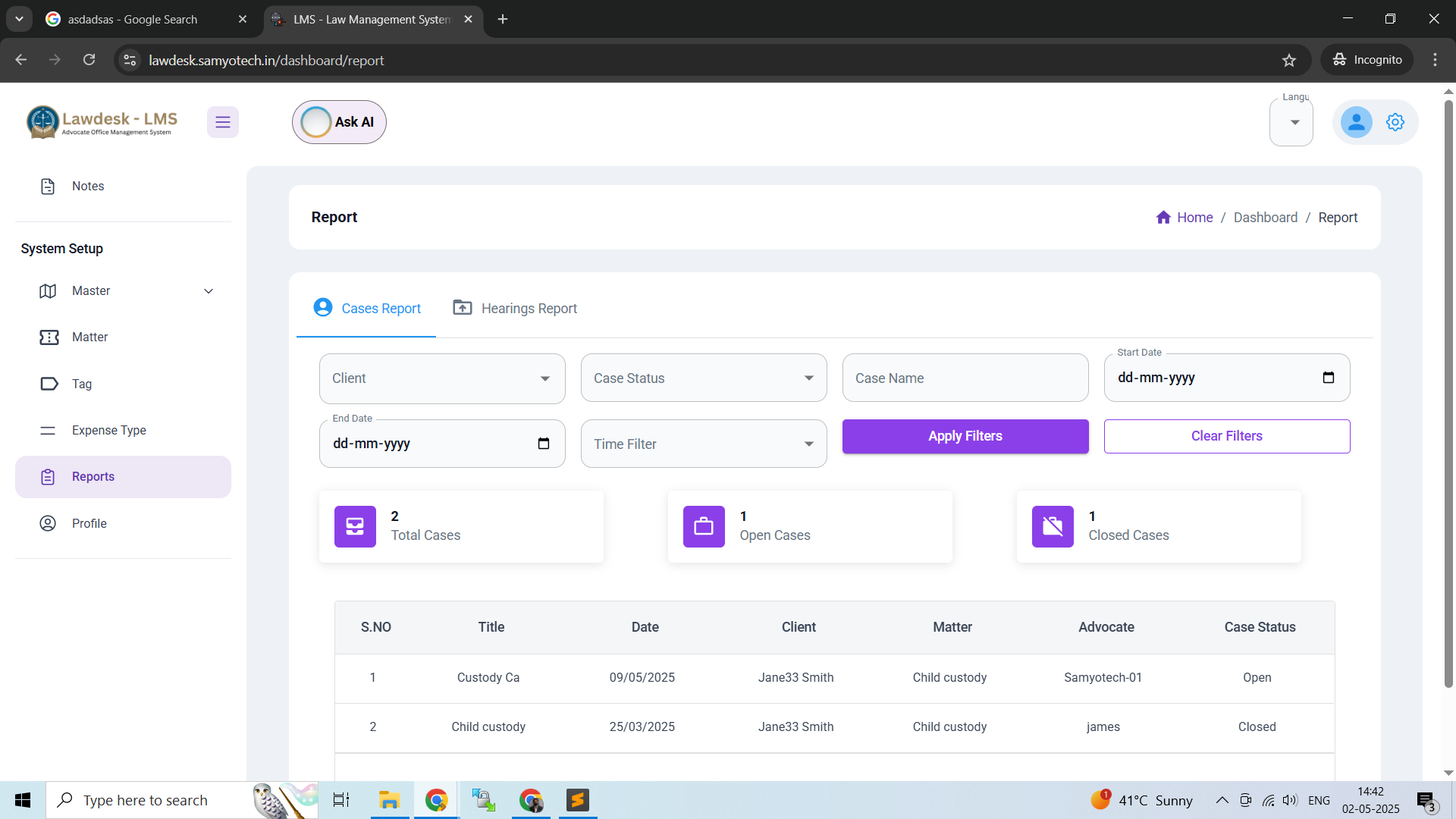 Advocate Office Management System | AI Enabled Advocate Office | AI ...