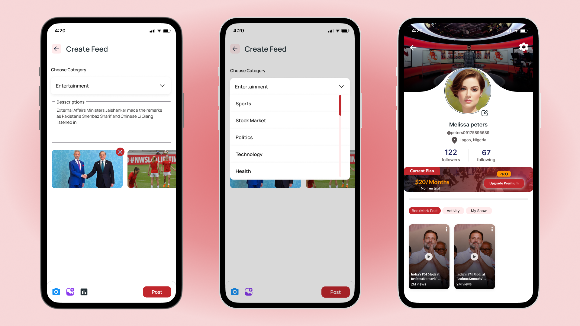 DTNews - Flutter News App (Android, iOS & Web) with Admin & Reporter Panel, Polling & Live ...