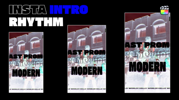 Insta Rhythm Intro /Fcpx, Apple Motion Templates | VideoHive