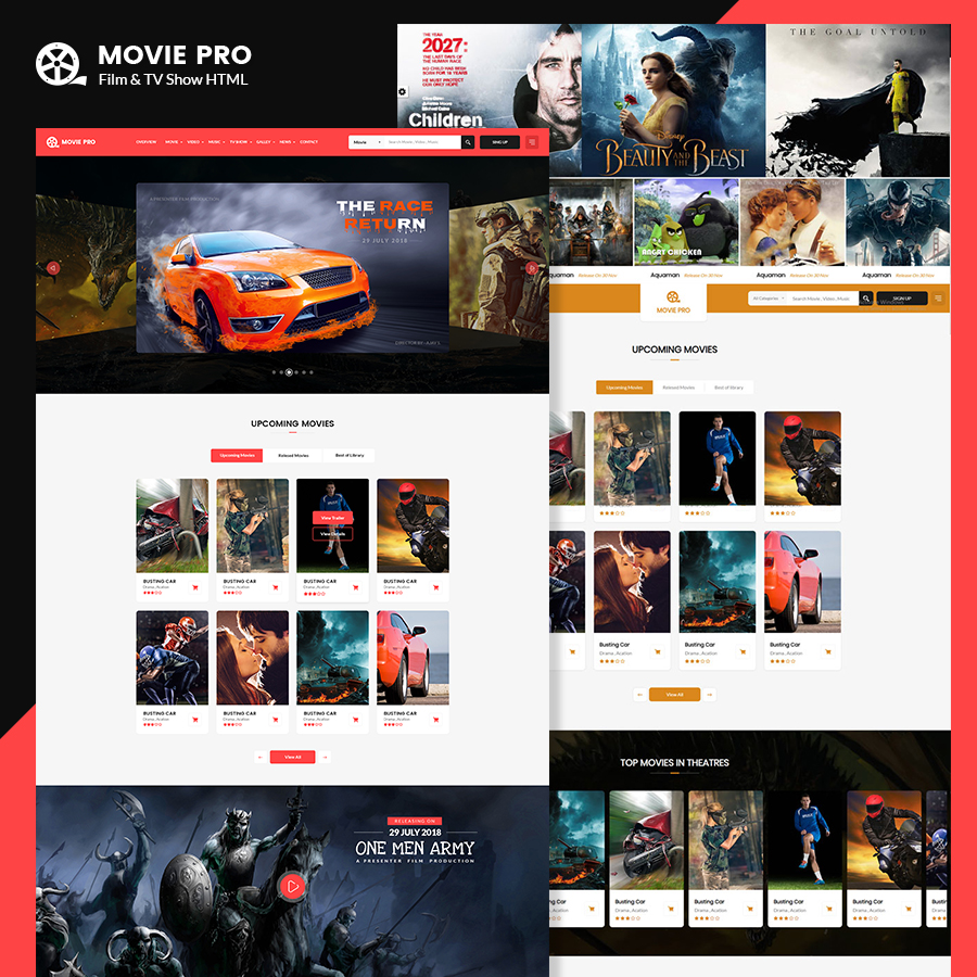 Movie Pro - TV Show and Production House HTML template by webstrot