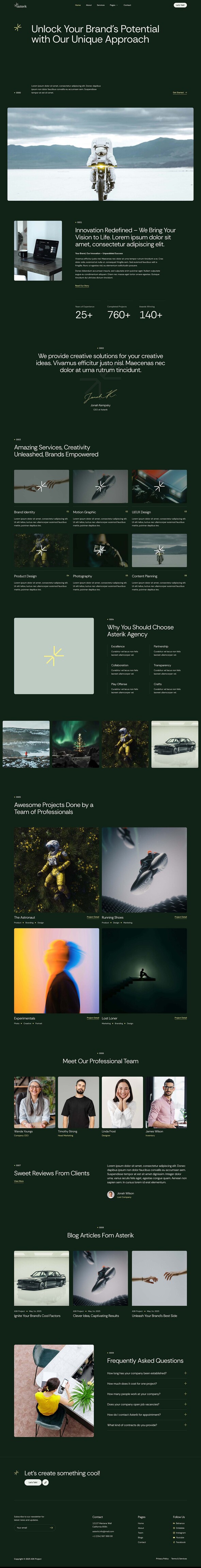 Asterik - Creative & Digital Agency Elementor Template Kit by askproject