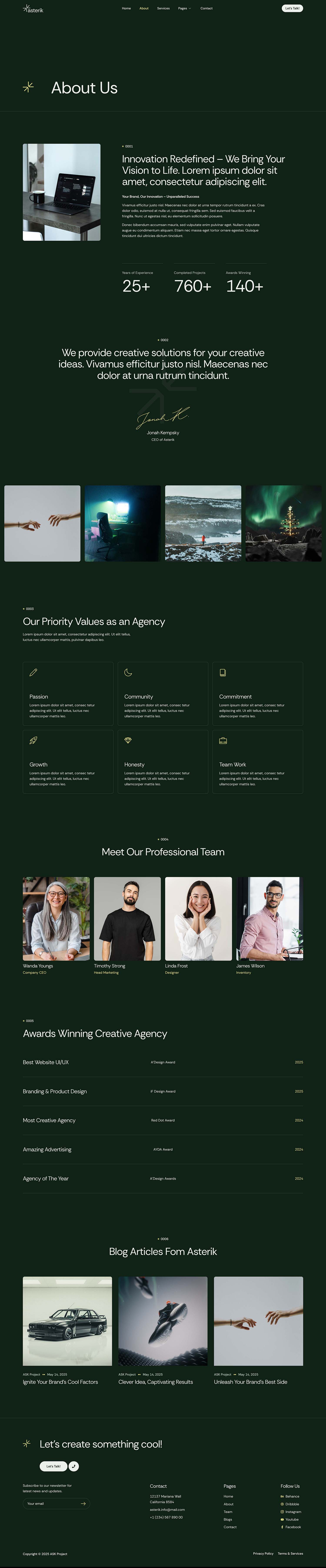 Asterik - Creative & Digital Agency Elementor Template Kit by askproject