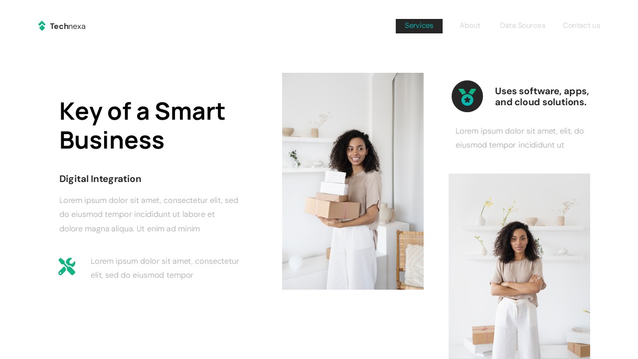 Technexa - Smart Business Innovation PowerPoint Template, Presentation ...