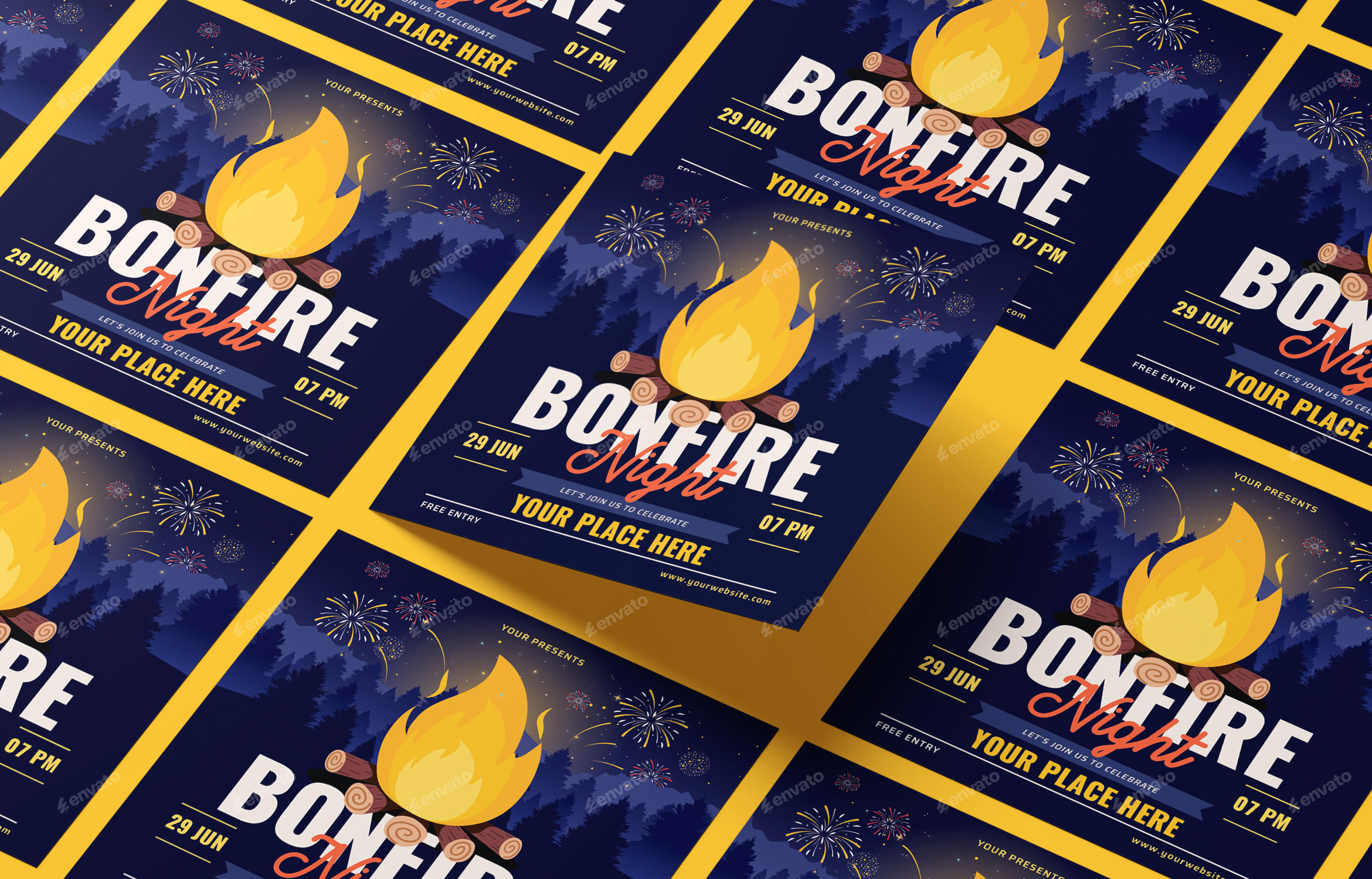 Bonfire Flyer, Print Templates | GraphicRiver