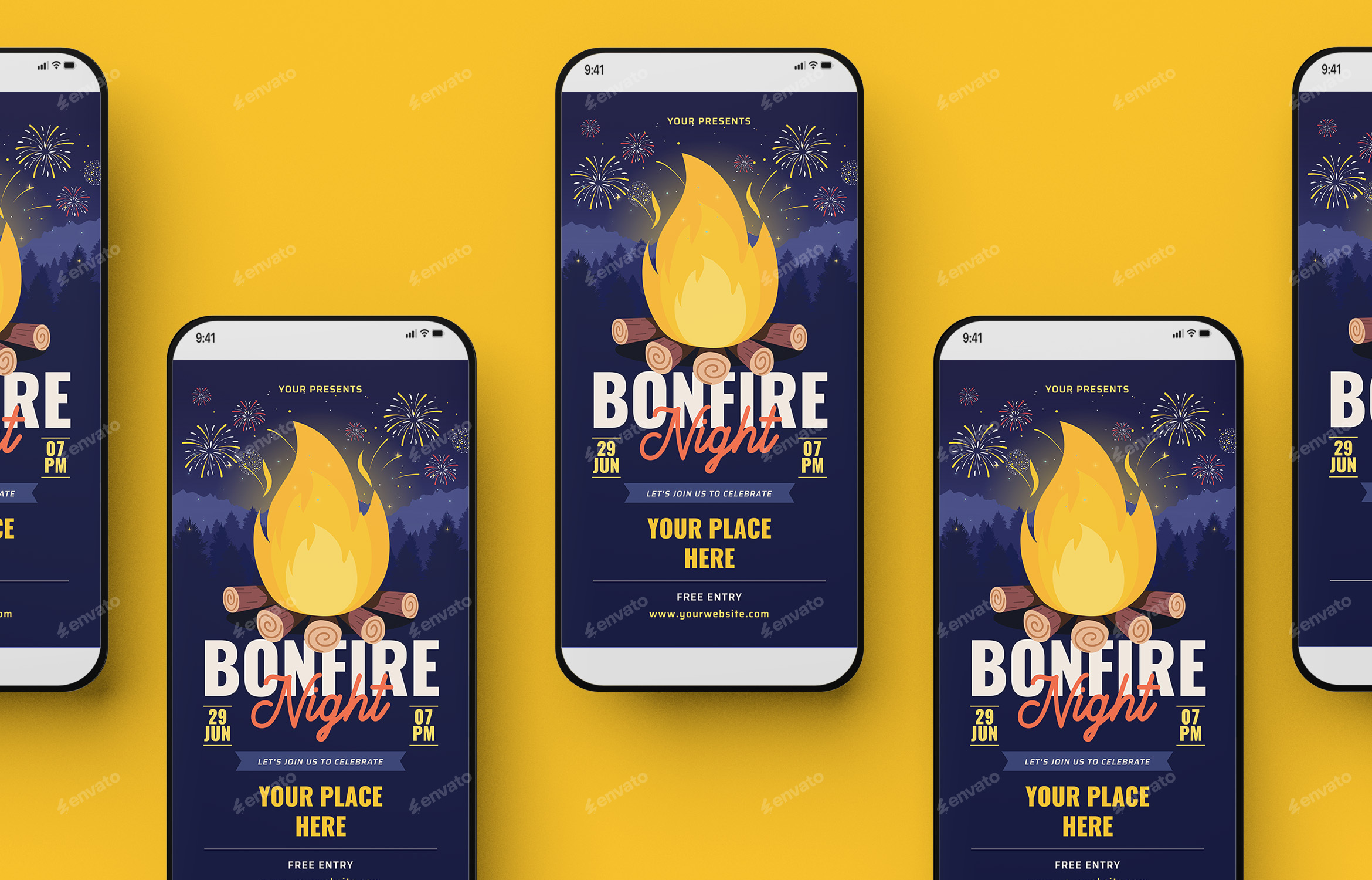 Bonfire Flyer, Print Templates | GraphicRiver