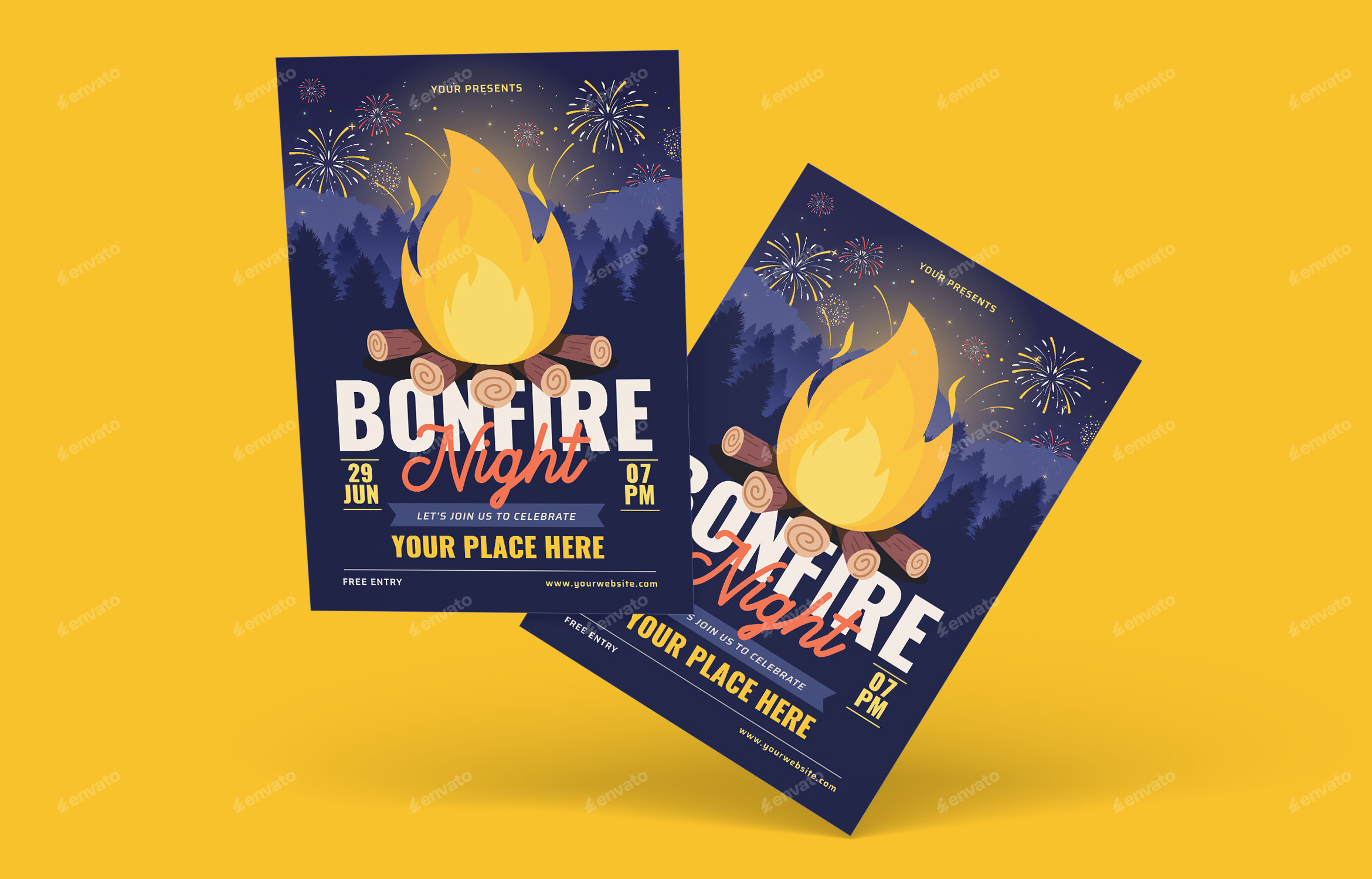 Bonfire Flyer, Print Templates | GraphicRiver