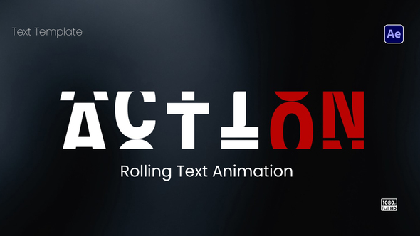 Rolling Text Animation, After Effects Project Files | VideoHive