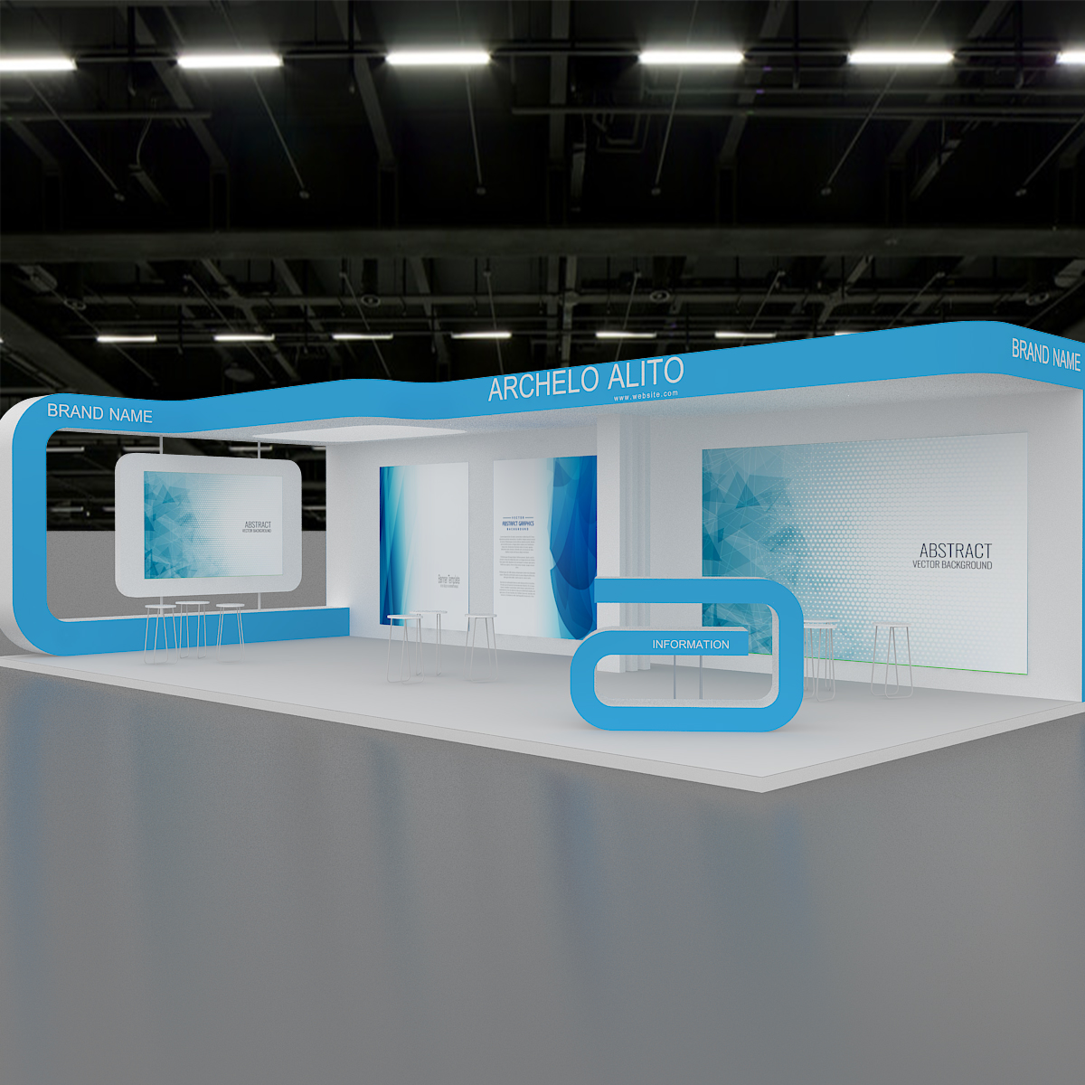 3D Booth Design by moarrefiii | 3DOcean