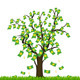 Tree Overgrown with Money, Vectors | GraphicRiver