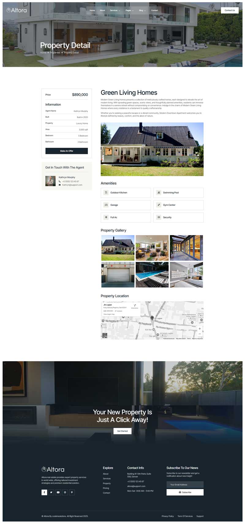 Altora - Real Estate & Property Elementor Template Kit by codeinsolutions